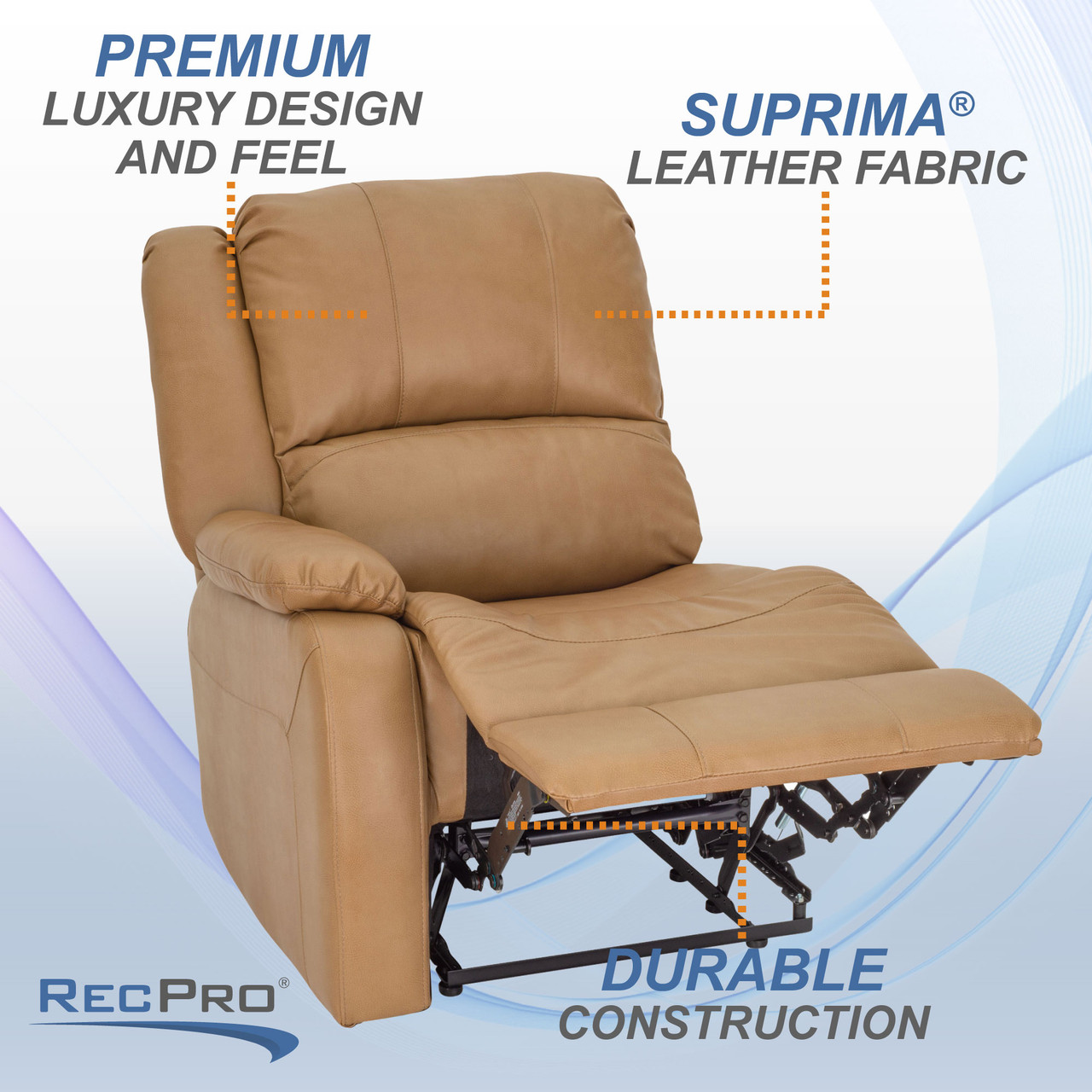 RecPro Charles 29" Left Arm Recliner Modular RV Furniture Reclining ...