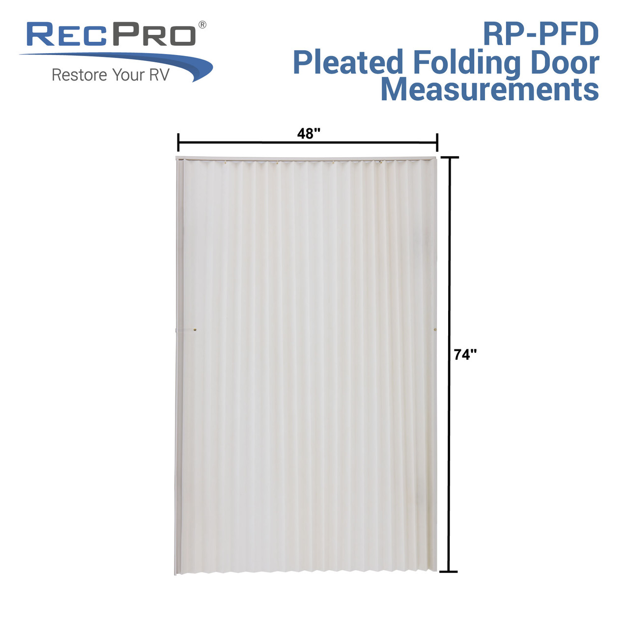 Rv Custom Pleated Folding Door Recpro