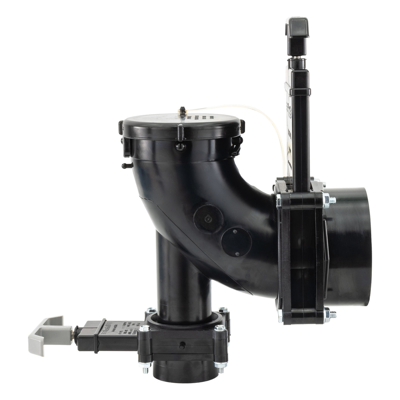 RV Waste Valve Dual Heel Elbow 3" Hub x 1-1/2" Hub - RecPro