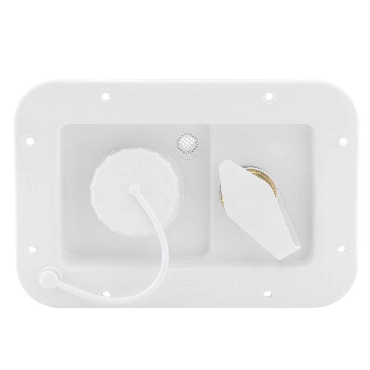 RV City Water Fill and Gravity Fill Hatch Combo White - RecPro