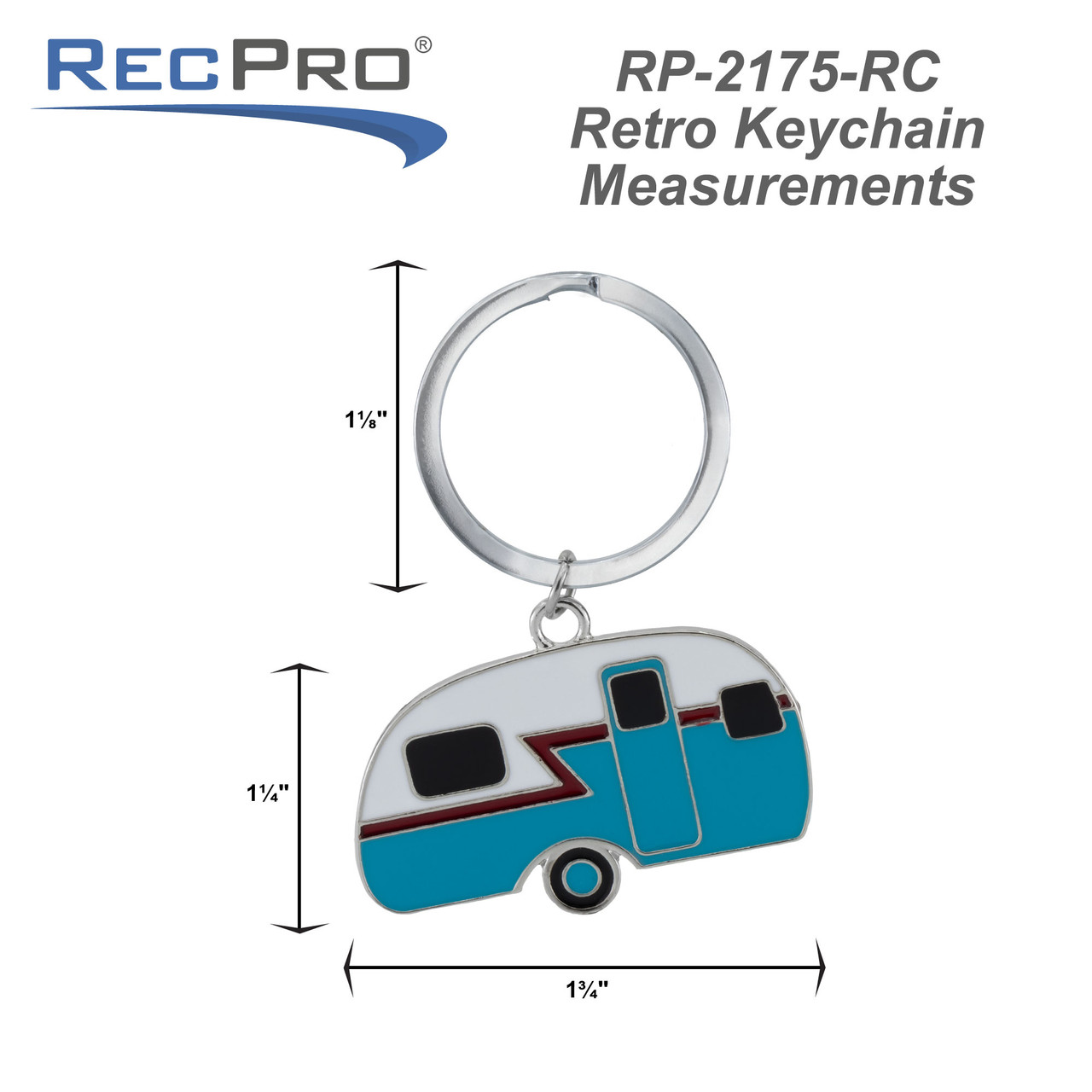 RV Retro Camper Keychain - RecPro