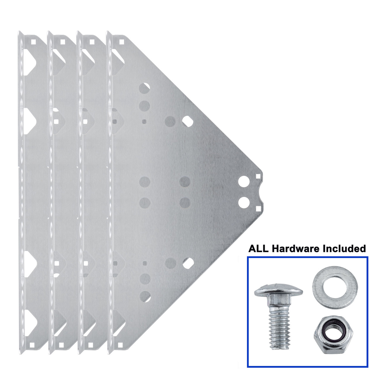 RV Bumper Mounted Generator and Cargo Carrier Tray Kit with Support ...