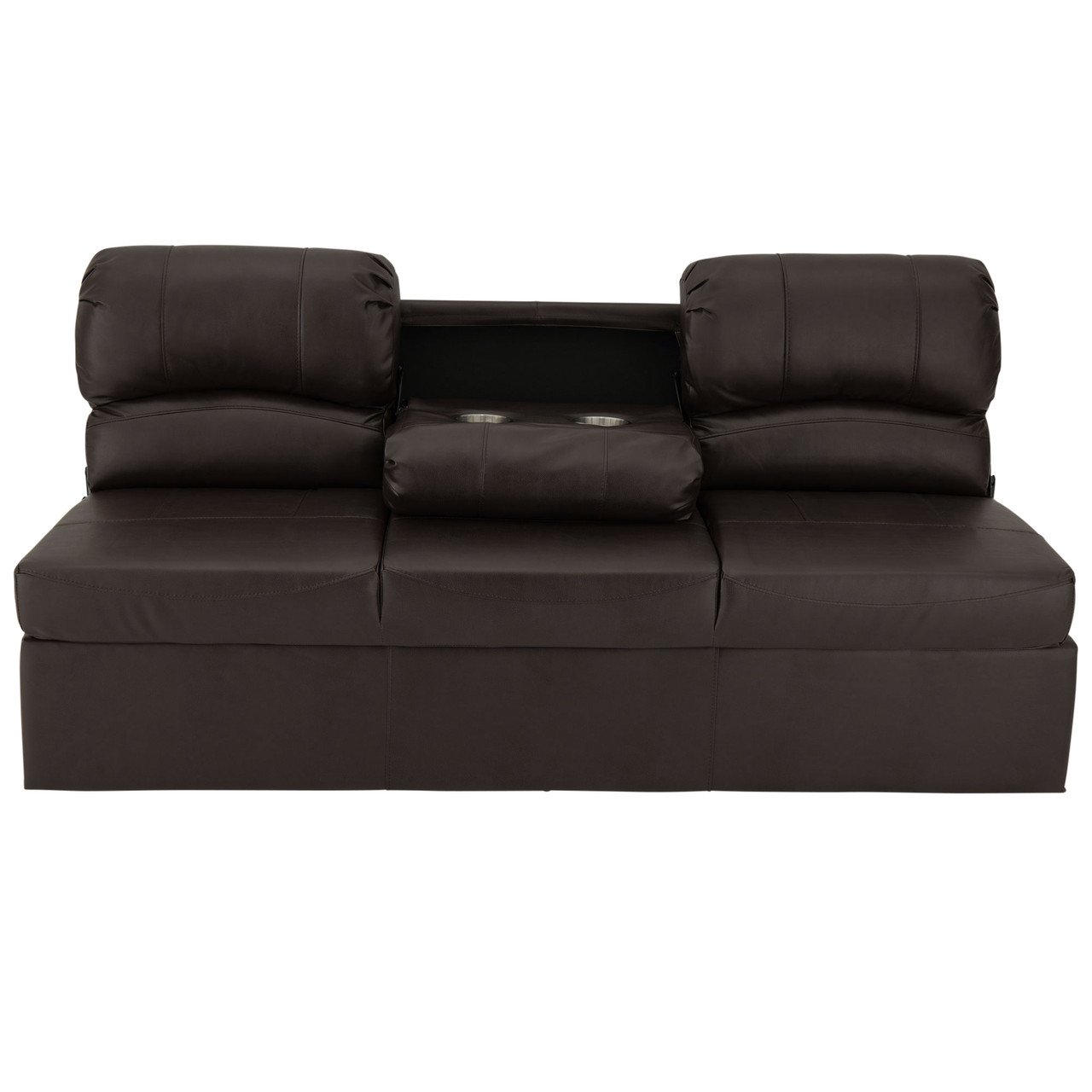 RecPro Charles 72" RV Jackknife Sleeper Sofa with Drop-Down Cupholders ...