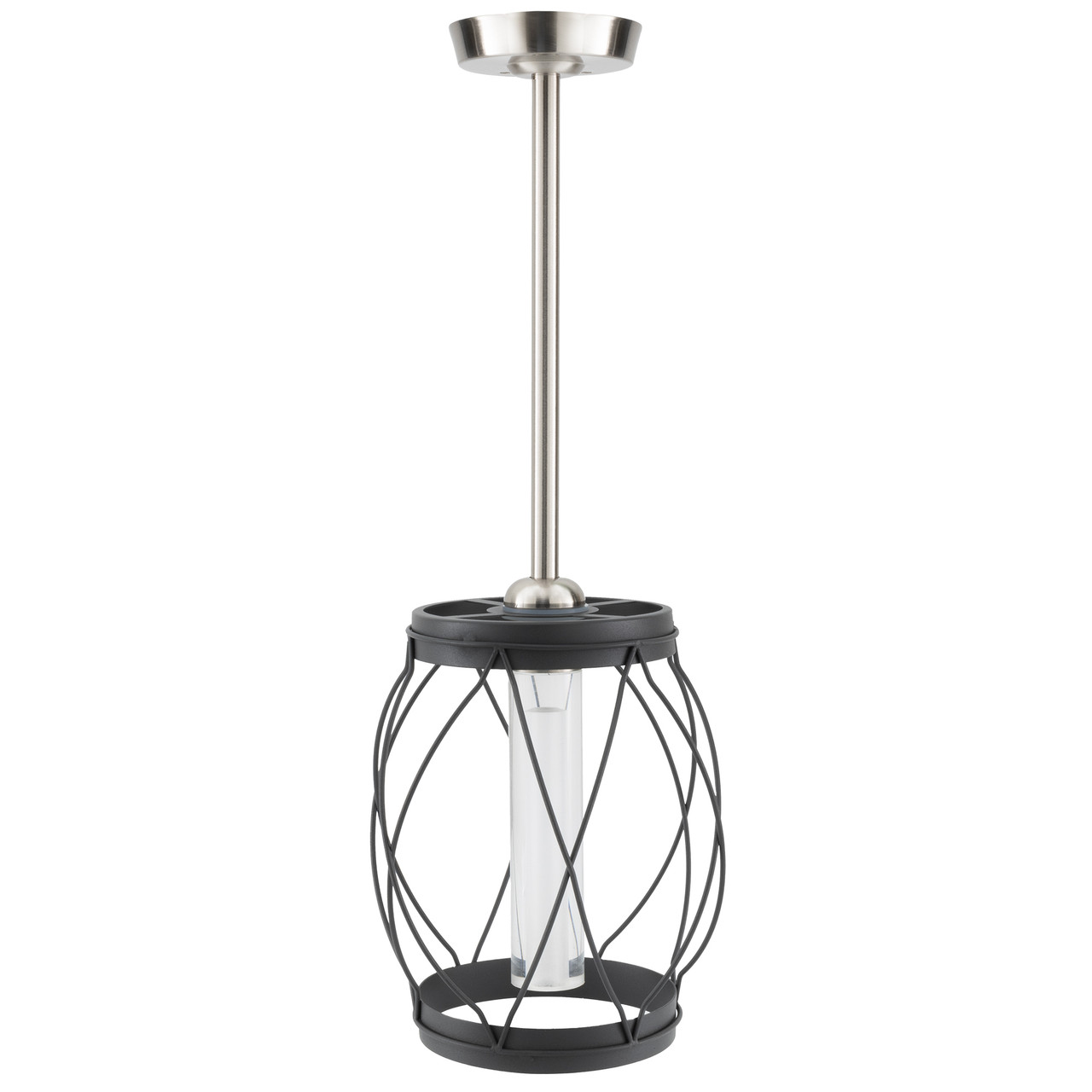 RV 12V Ceiling Mounted Pendant Light with Matte Black Finish - RecPro