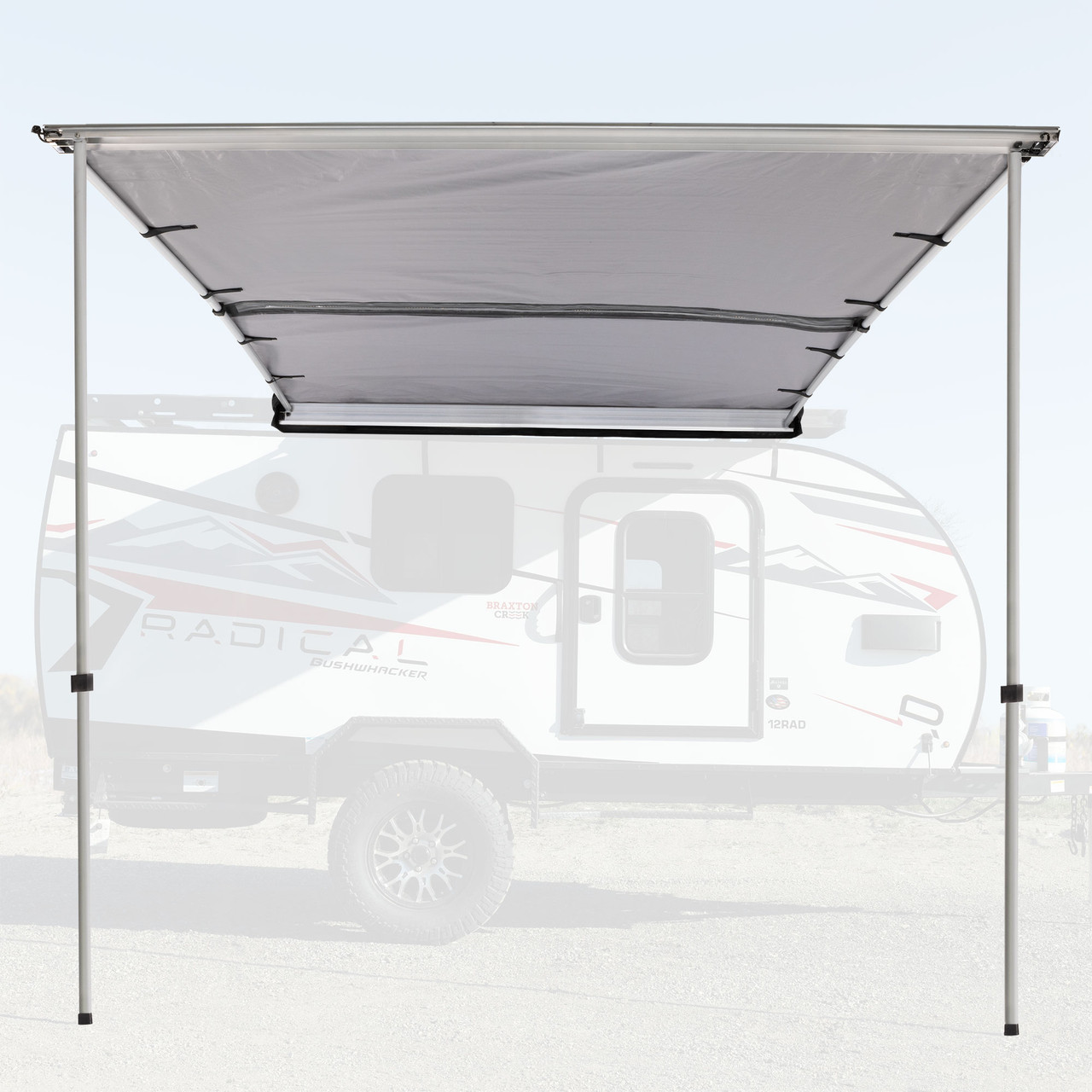6.5' Van or Camper Awning Rooftop Kit with Built In LED Lighting - RecPro