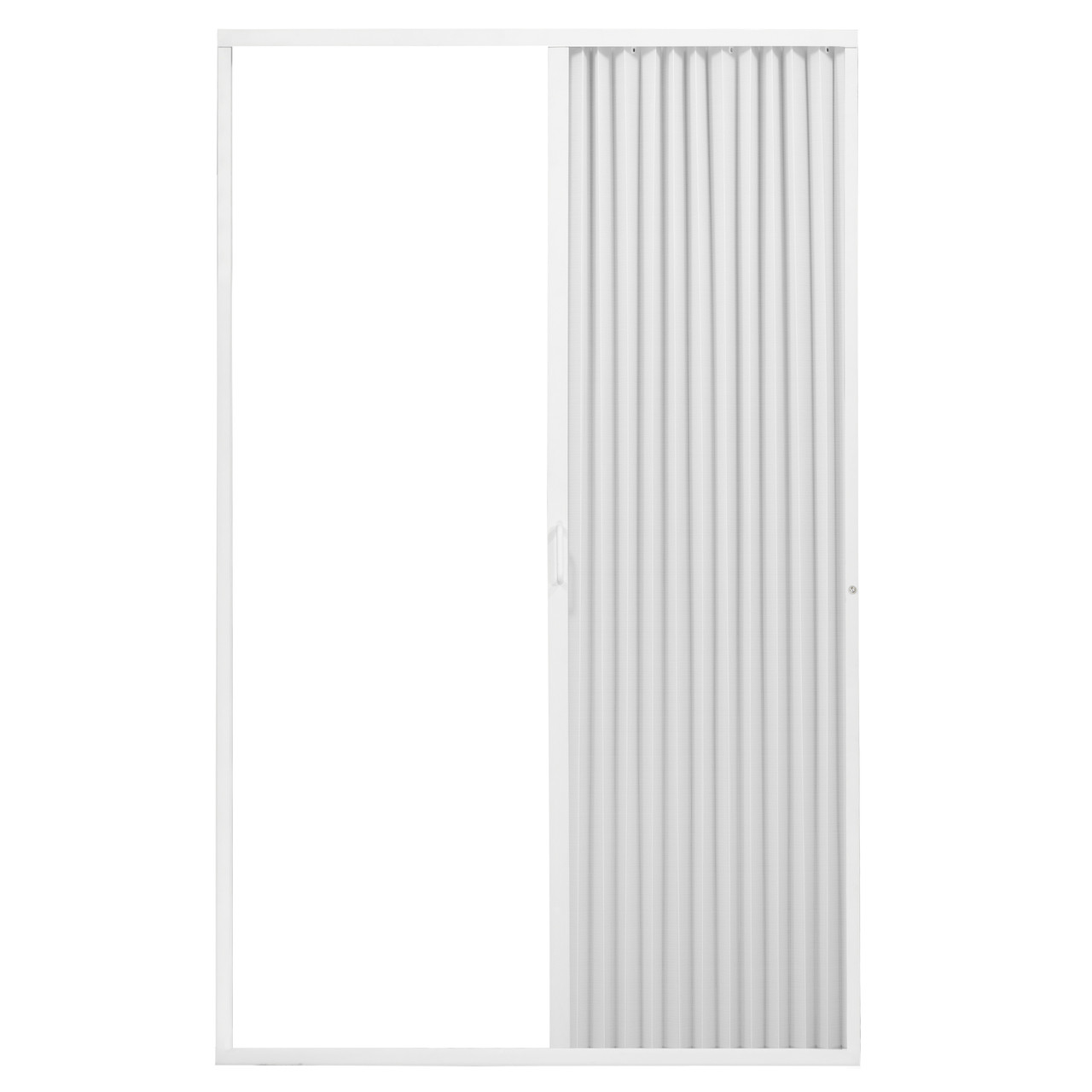 Pleated Folding RV Shower Doors White - RecPro