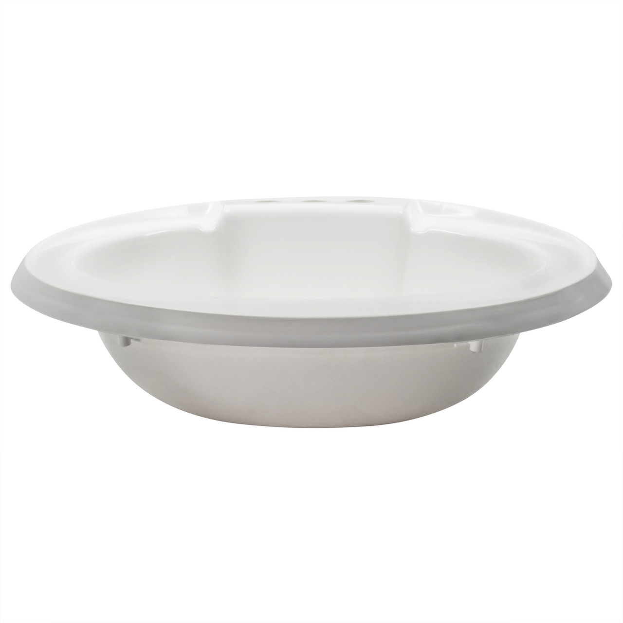 Oval RV Sink White 19-1/2" x 16-1/2" - RecPro