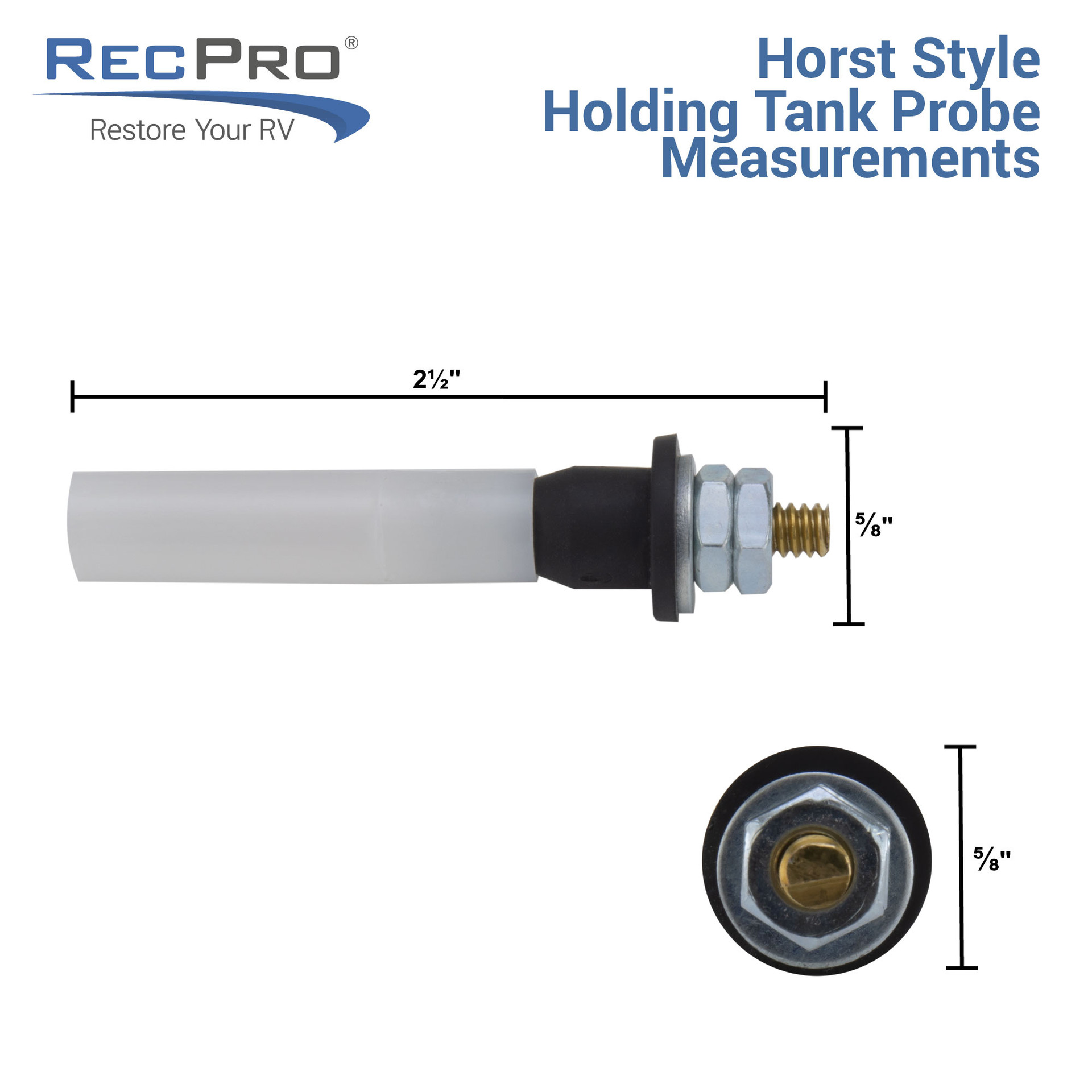 RV Miracle Probes | Waste Water Holding Tank Probes | 4 Probes Included ...