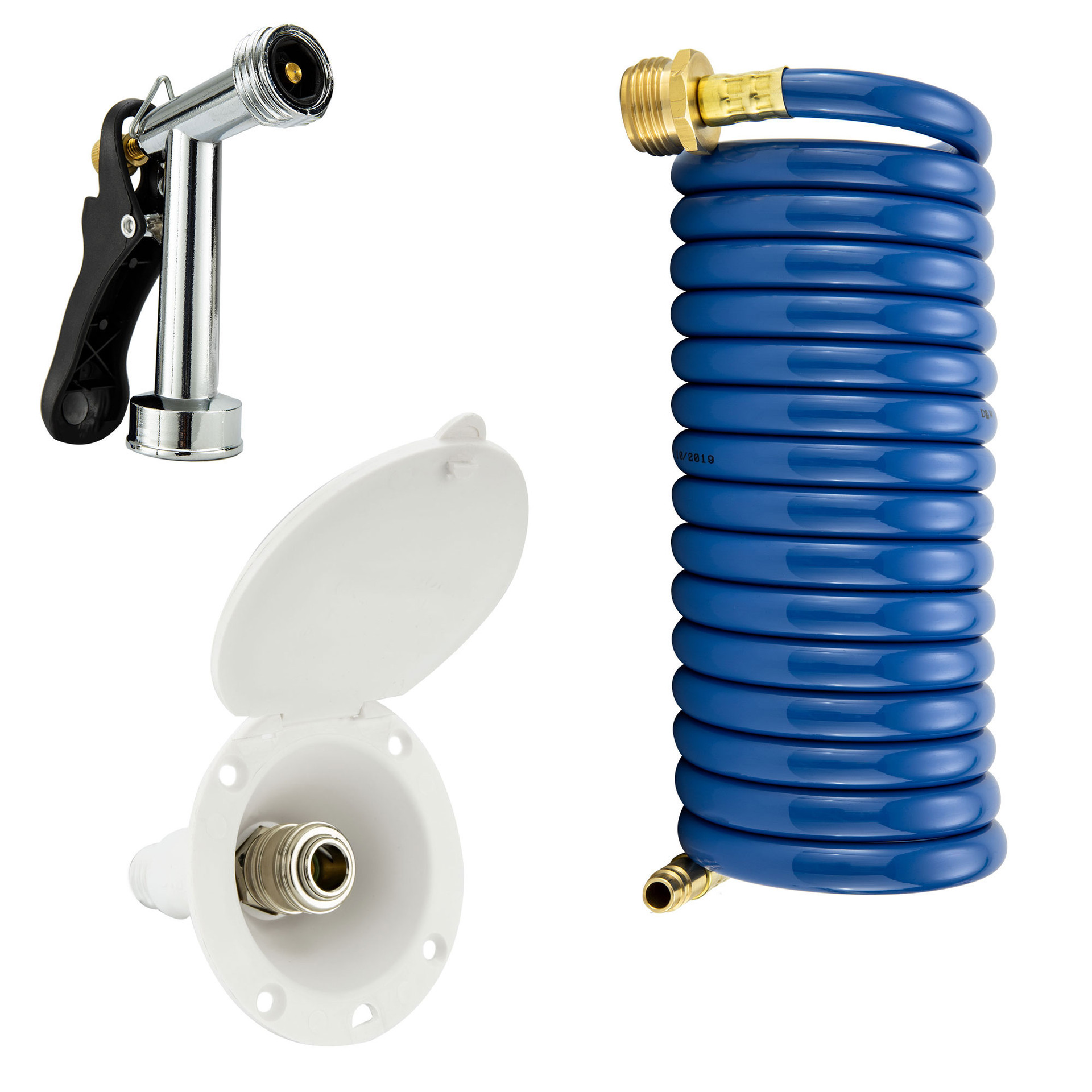 RV Exterior Spray Port Hook-Up Connector - RecPro