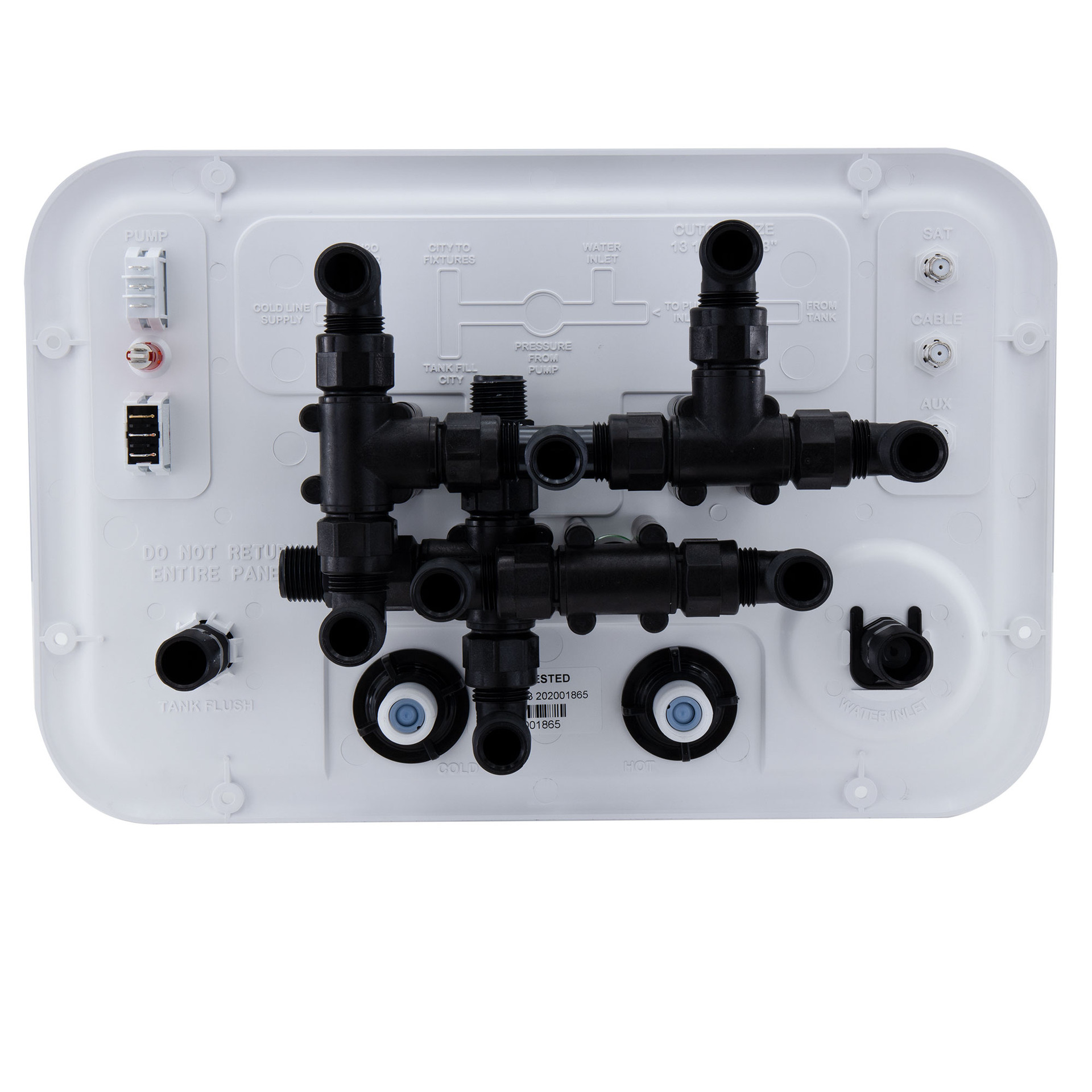 RV Multifunction City Water Fill Panel Nautilus P3 10" x 15" - RecPro