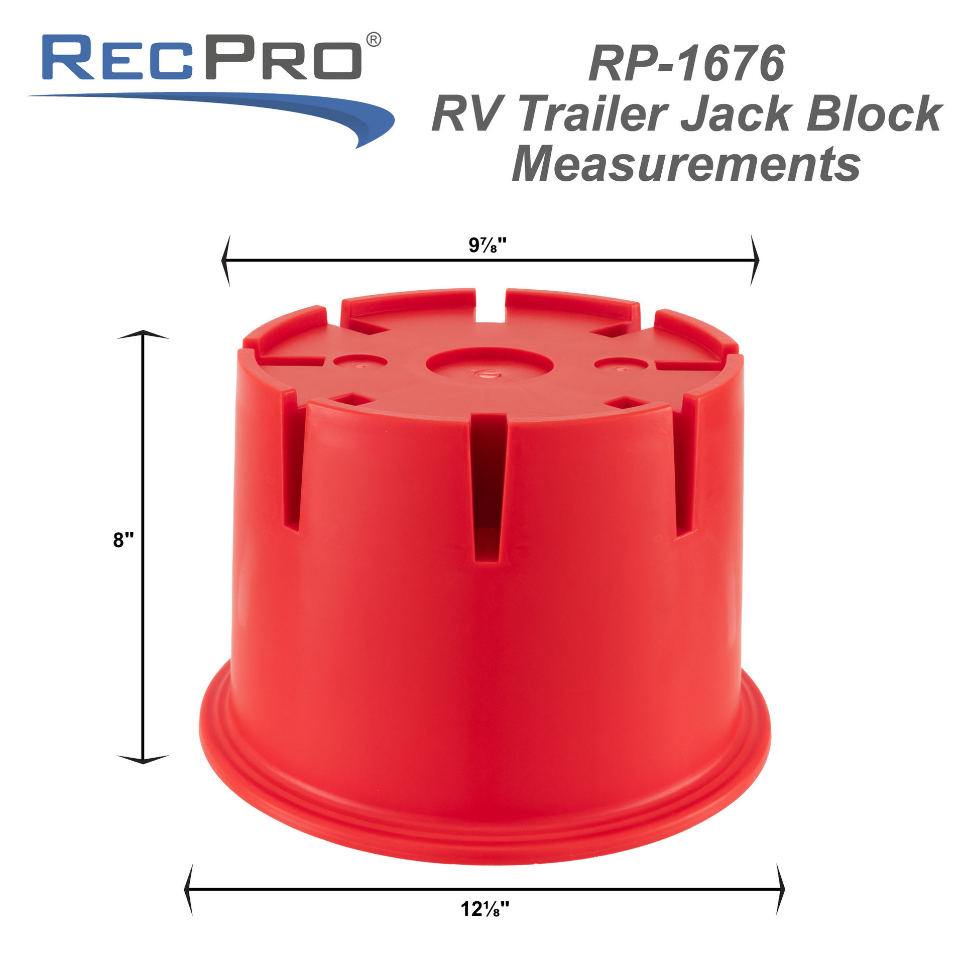 Stackable Trailer Jack Blocks 2 Pack - RecPro