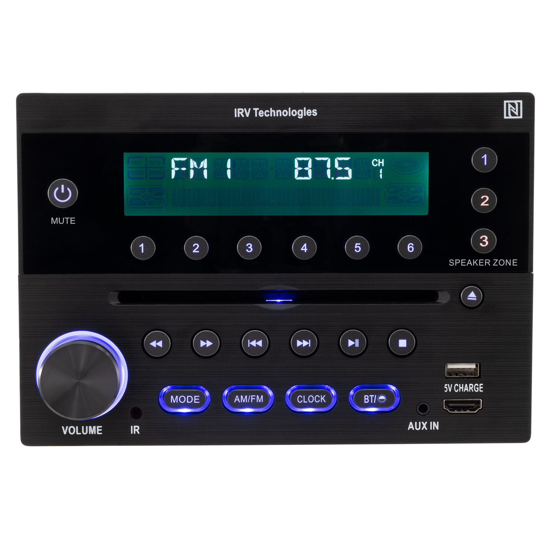 iRV32V2 RV Stereo System AM/FM/CD/DVD/MP3/MP4/HDMI with Bluetooth - RecPro