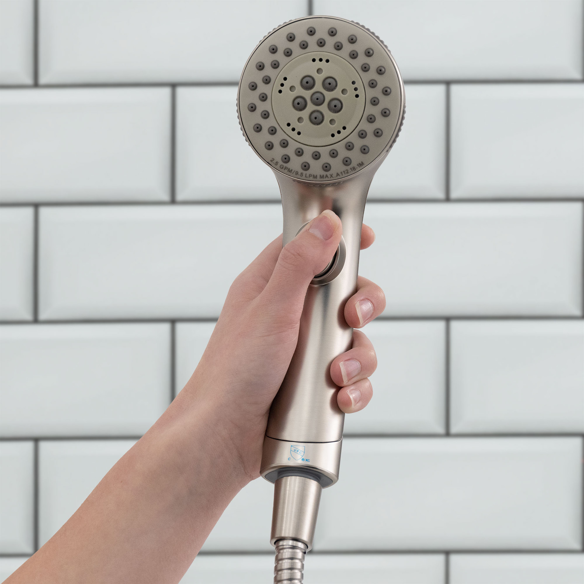RV Handheld Shower Head with 5 Showerhead Settings and Hose with Shut ...
