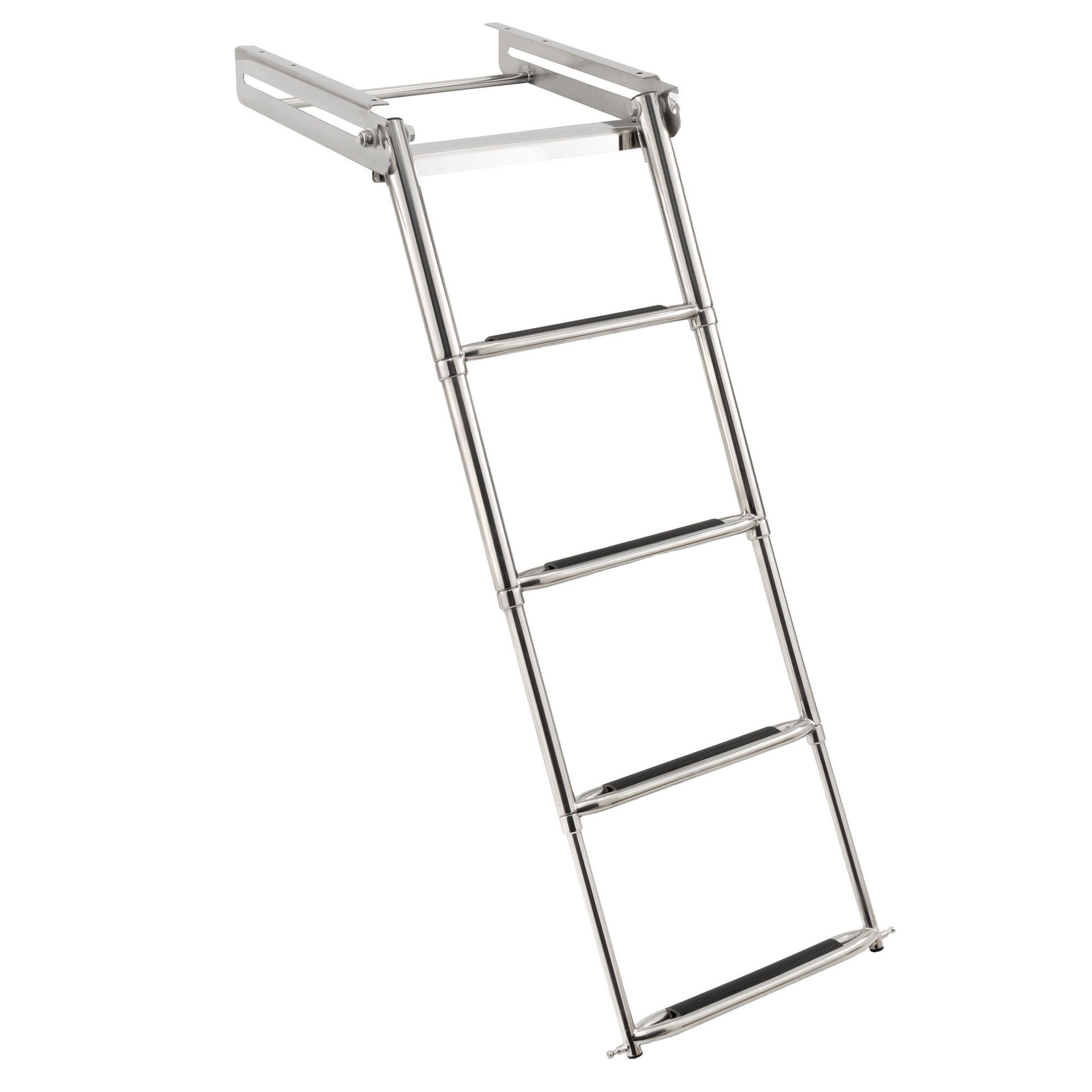 SSL-E4W Stainless Steel Under Transom/Boat Platform Ladder (13.5" Wide ...