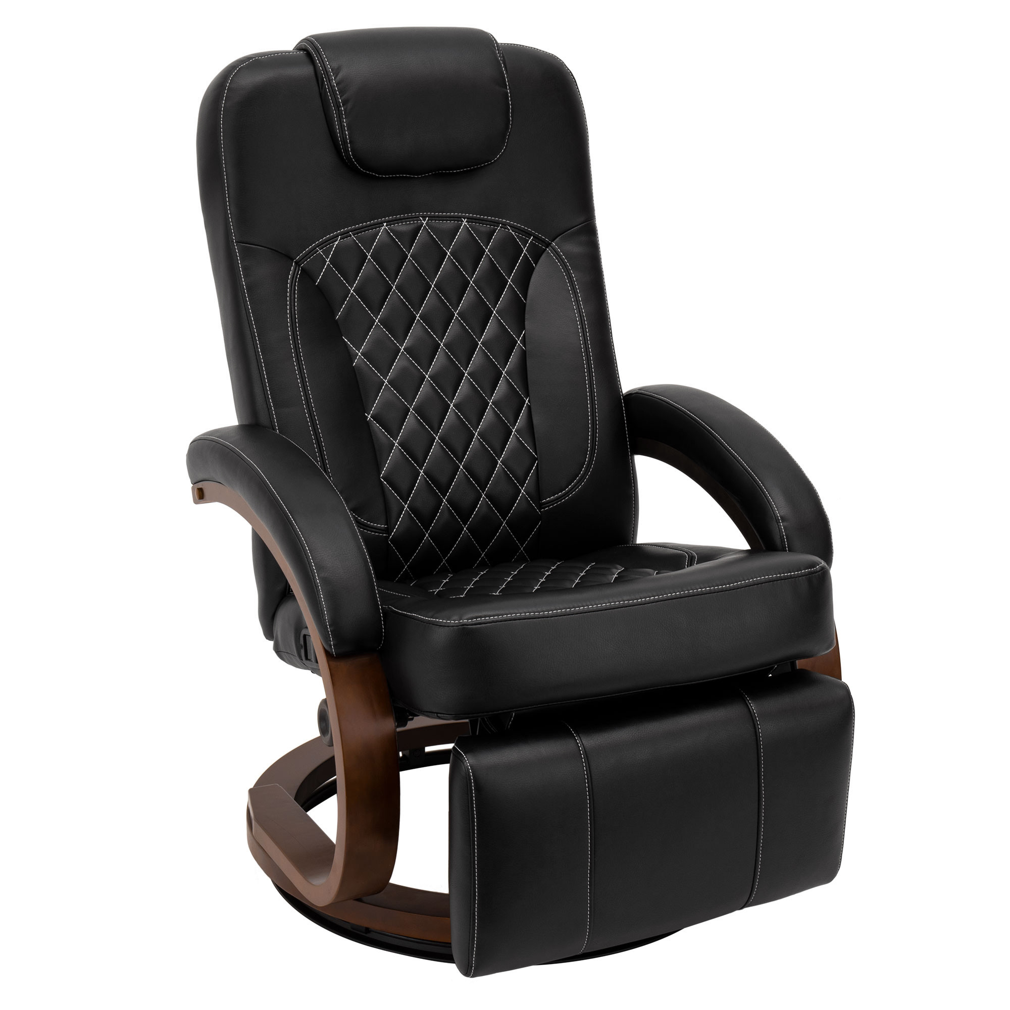 RecPro Nash 28" RV Euro Chair Recliner in Black RV Furniture - RecPro