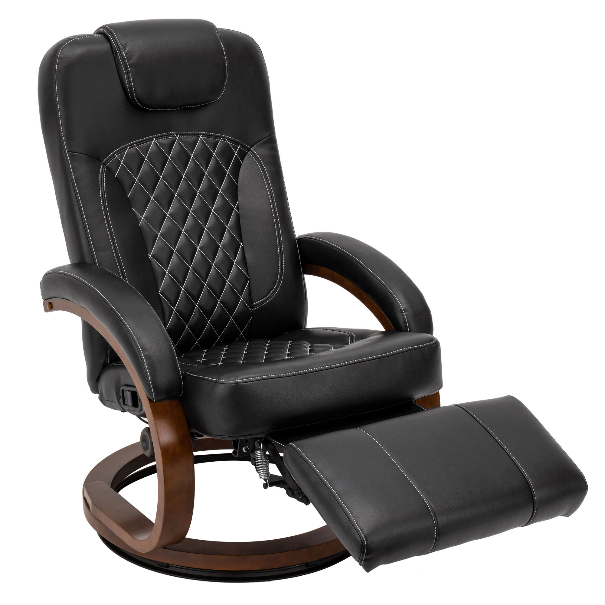 RecPro Nash 28" RV Euro Chair Recliner in Black RV Furniture - RecPro