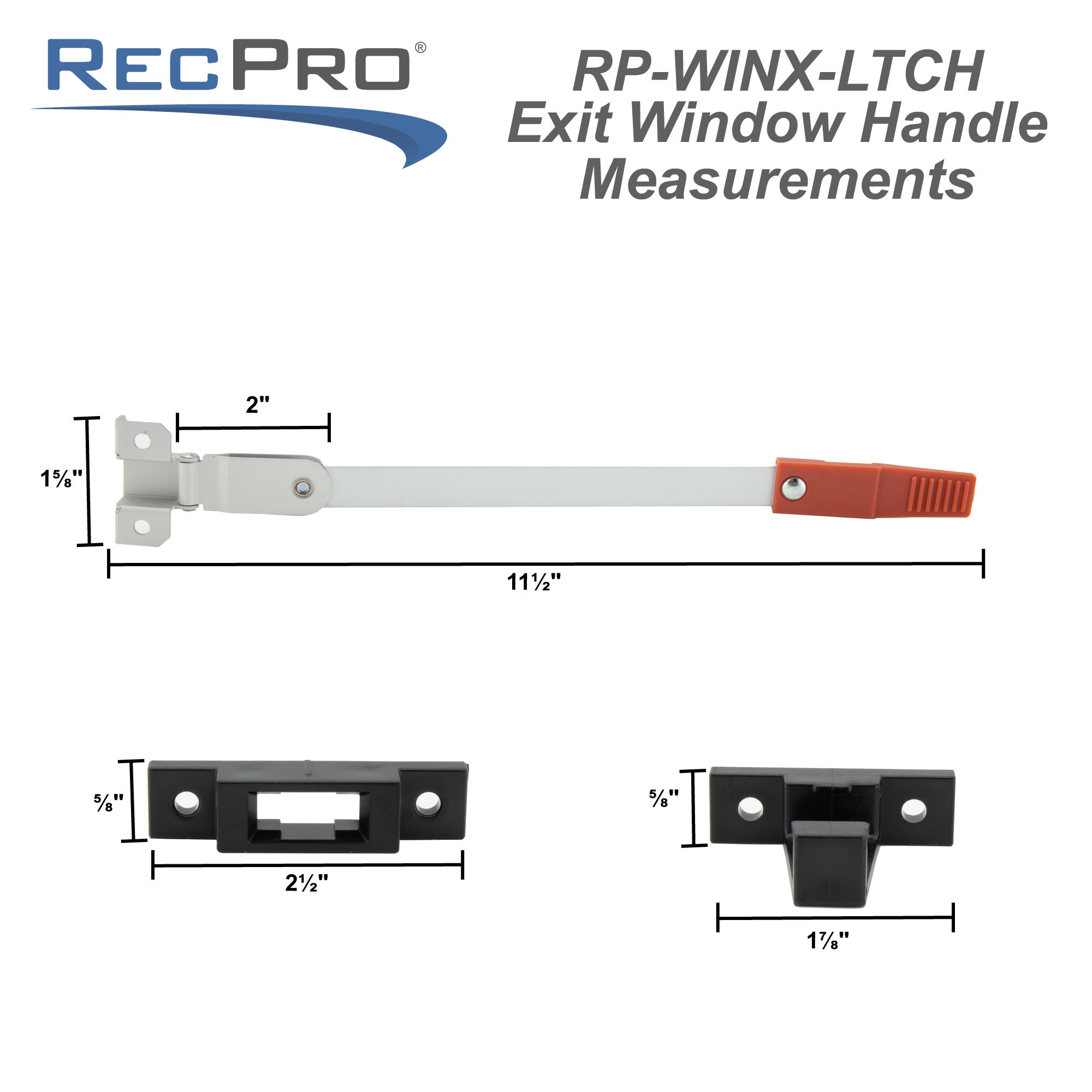 RV Exit Window Egress Latch Replacement - RecPro