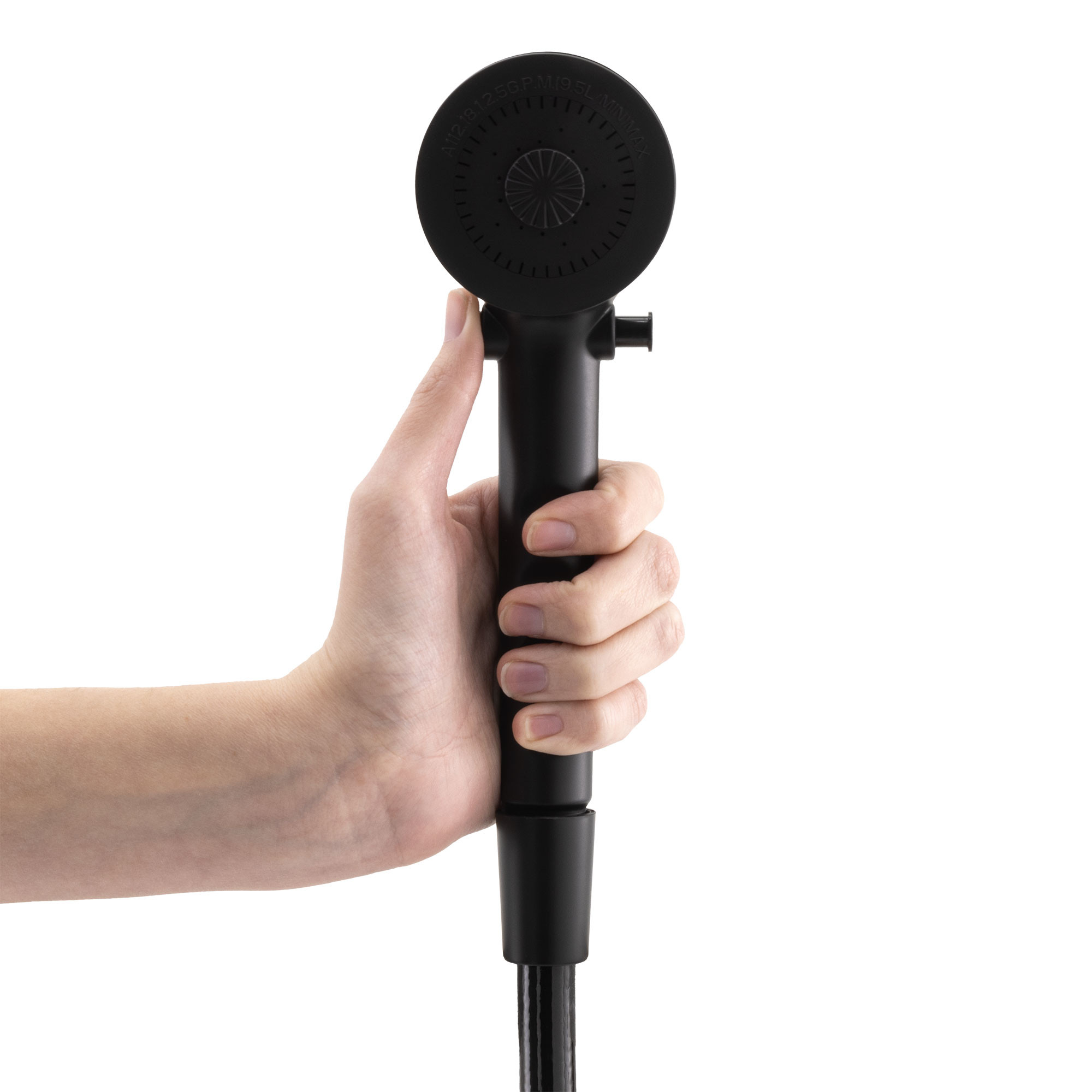 RV Handheld Shower Head and Hose with Shut Off Matte Black - RecPro