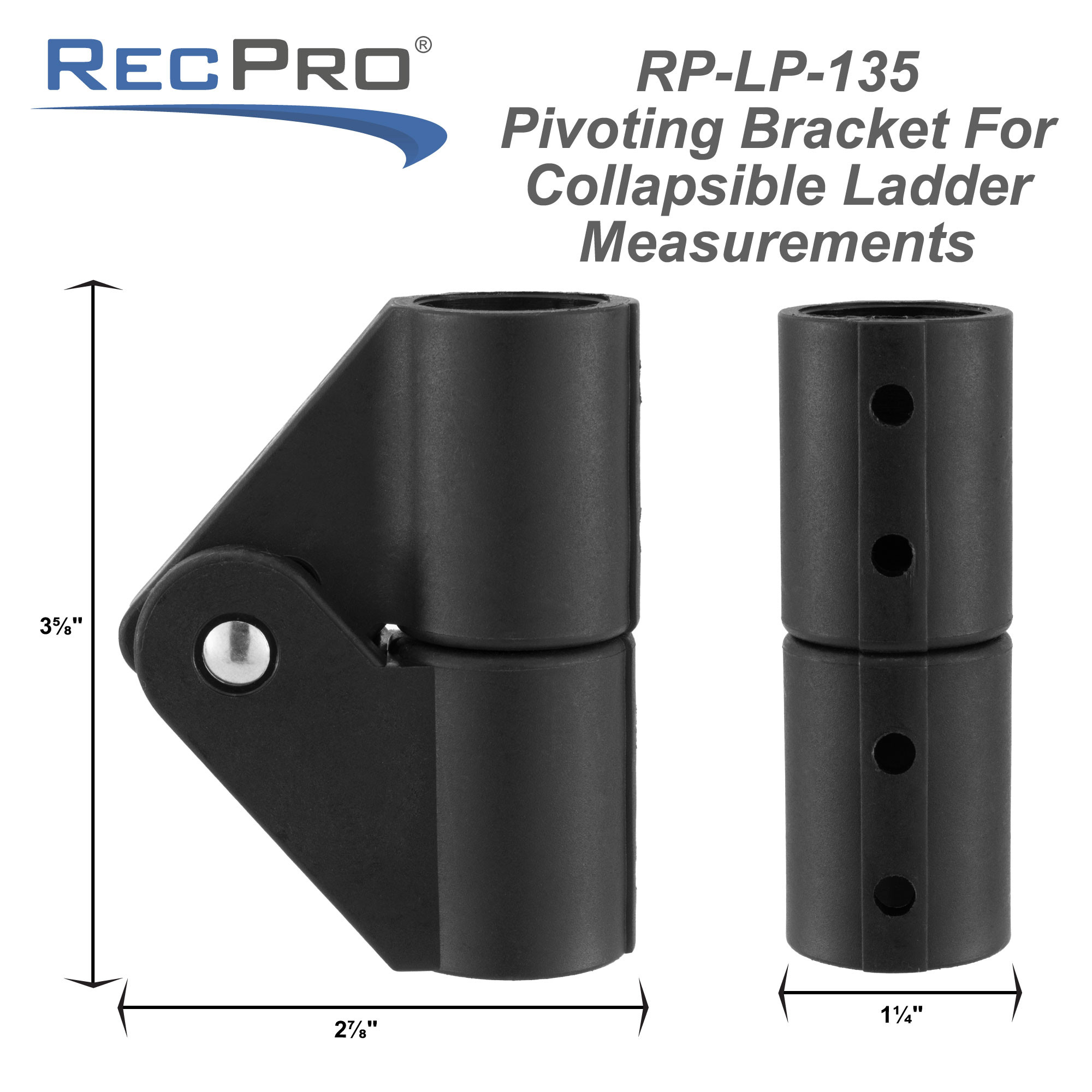 Pivoting Bracket for Collapsible RV Ladder 2 Pack - RecPro