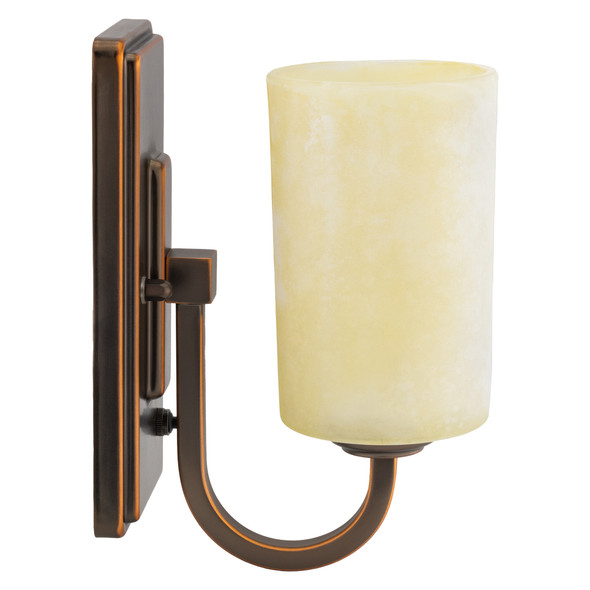 RV Wall Sconce LED Light with Cloud Pattern Glass - RecPro