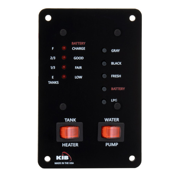 RV Tank Sensor Monitor Panel Kit with Probeless Adhesive Sensors - RecPro