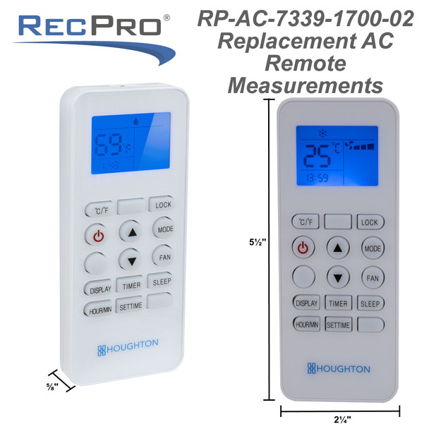 Houghton Air Conditioner Replacement Remote (All Models) - RecPro