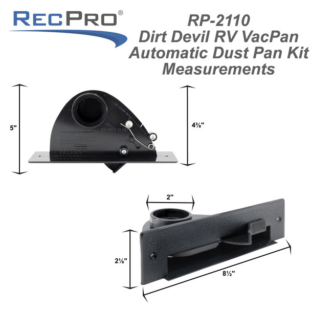 Dirt Devil RV VacPan Central Vacuum Automatic Dust Pan Kit - RecPro