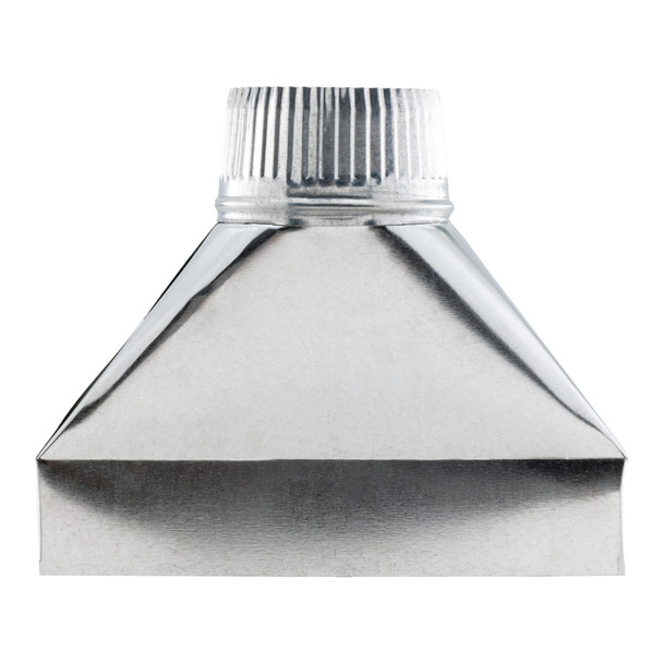 RV Ducting Boot Straight 2-1/4" x 10" x 4" Galvanized - RecPro