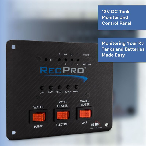 RV Tank Sensor Monitor Panel - RecPro