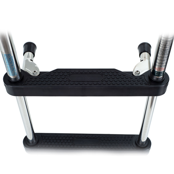 SSL-B4B Stainless Steel Four Step Pontoon Boat Boarding Ladder - RecPro