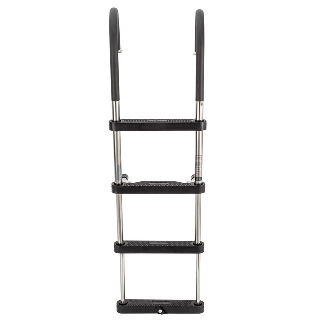 SSL-B4B Stainless Steel Four Step Pontoon Boat Boarding Ladder - RecPro