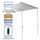 6.5' Van or Camper Awning Rooftop Kit with Built In LED Lighting - RecPro