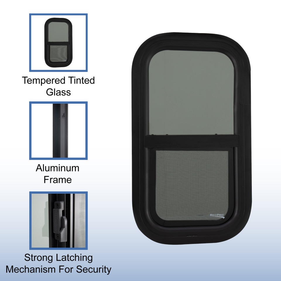 RV Window Teardrop 12"W x 24"H with Trim - RecPro
