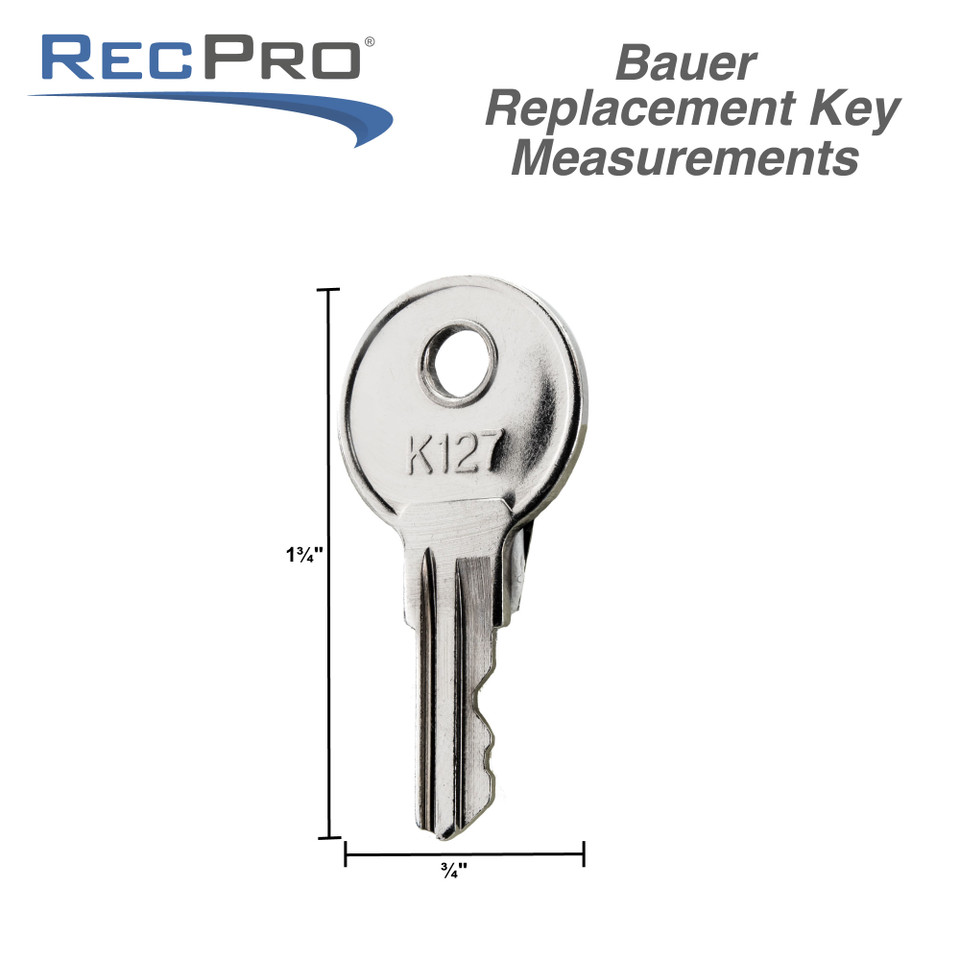 RV Keys Bauer Replacement K127 - RecPro