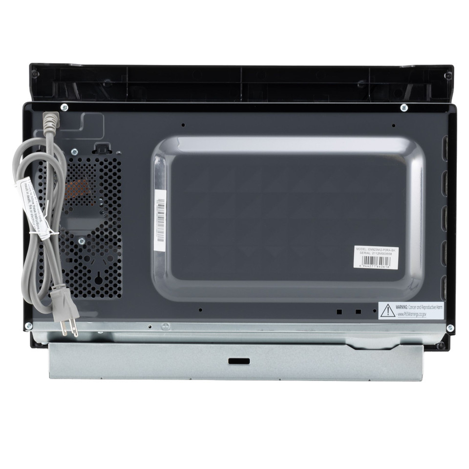 High Pointe RV Microwave Black 1.0 cu. ft. Flatbed Design - RecPro