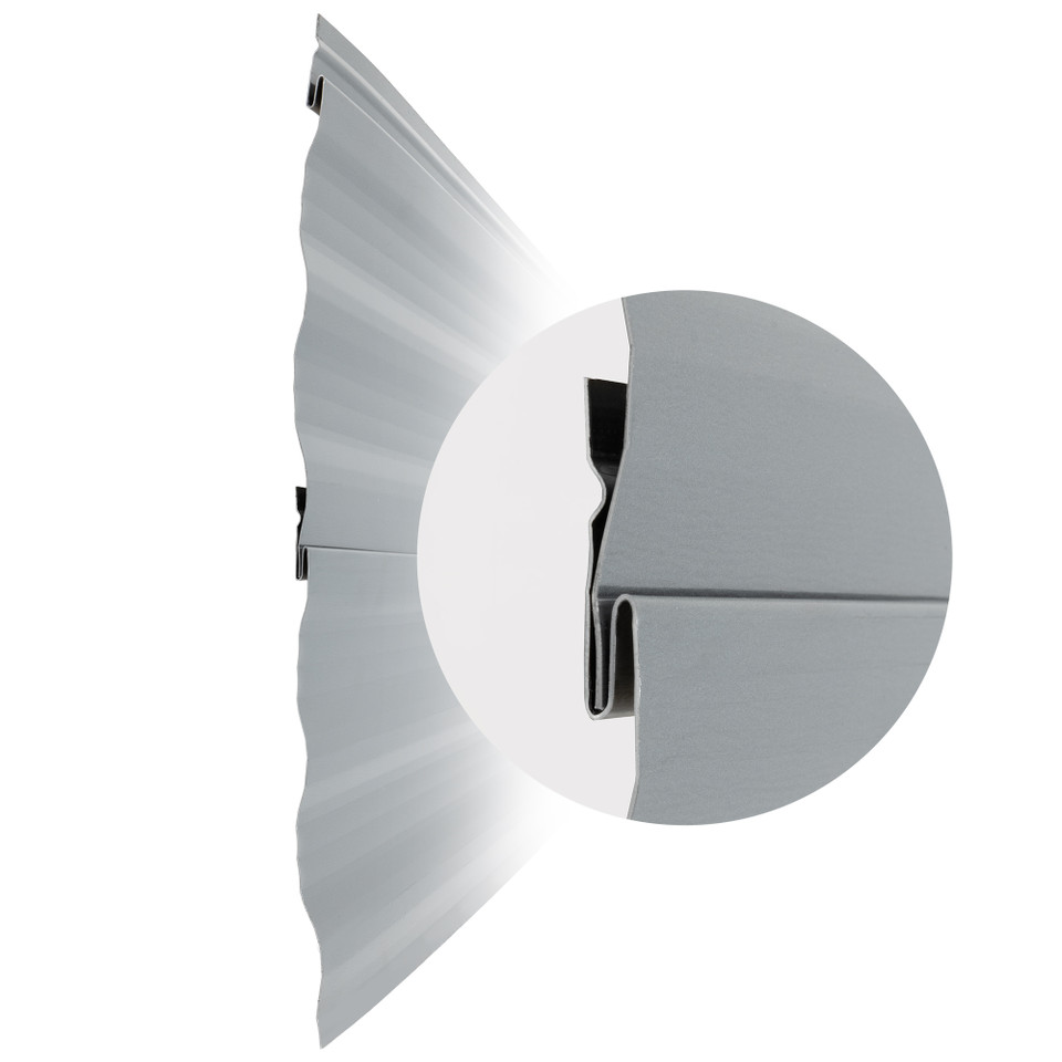 Aluminum RV Siding Mesa 72" Crystal White - RecPro