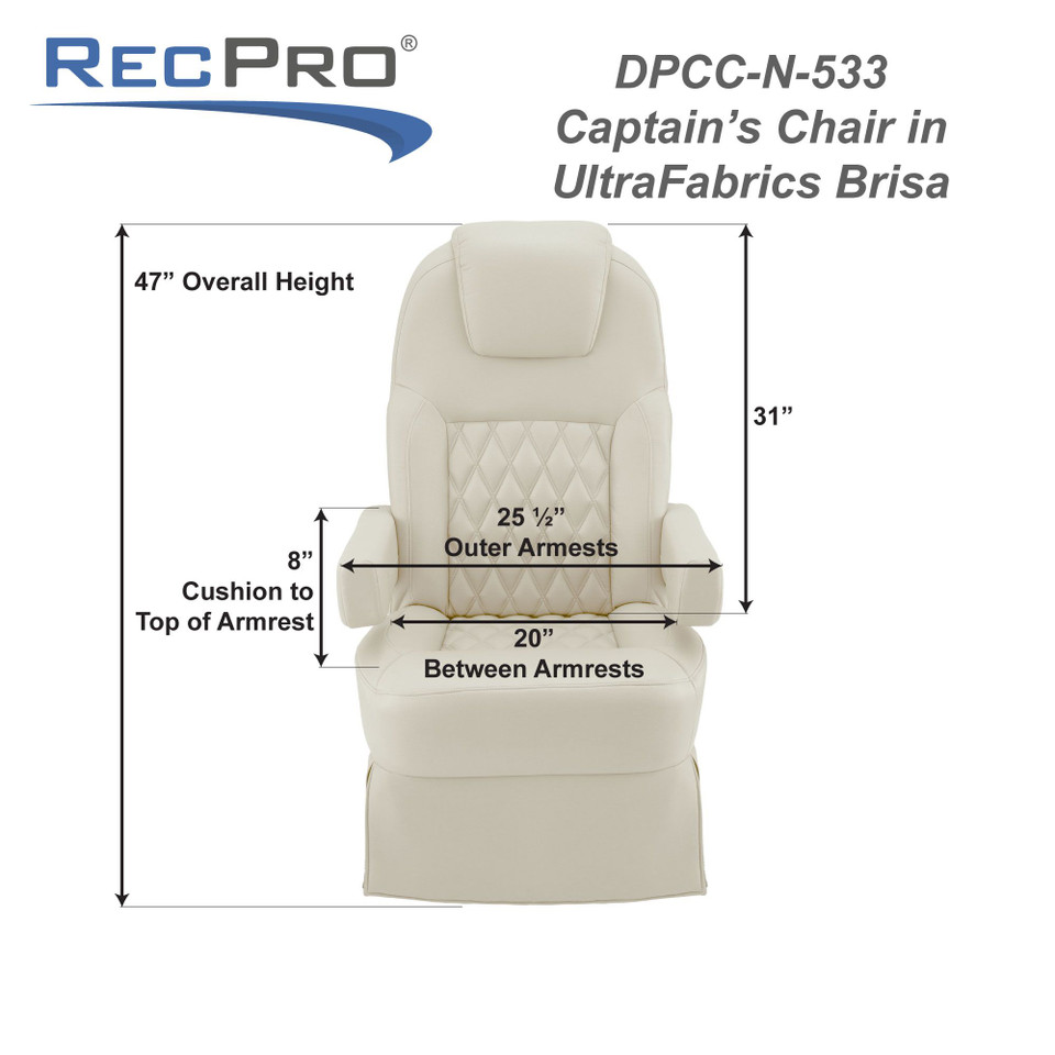 RecPro Nash Driver and Passenger RV Captain's Chair Set in Ultrafabrics ...