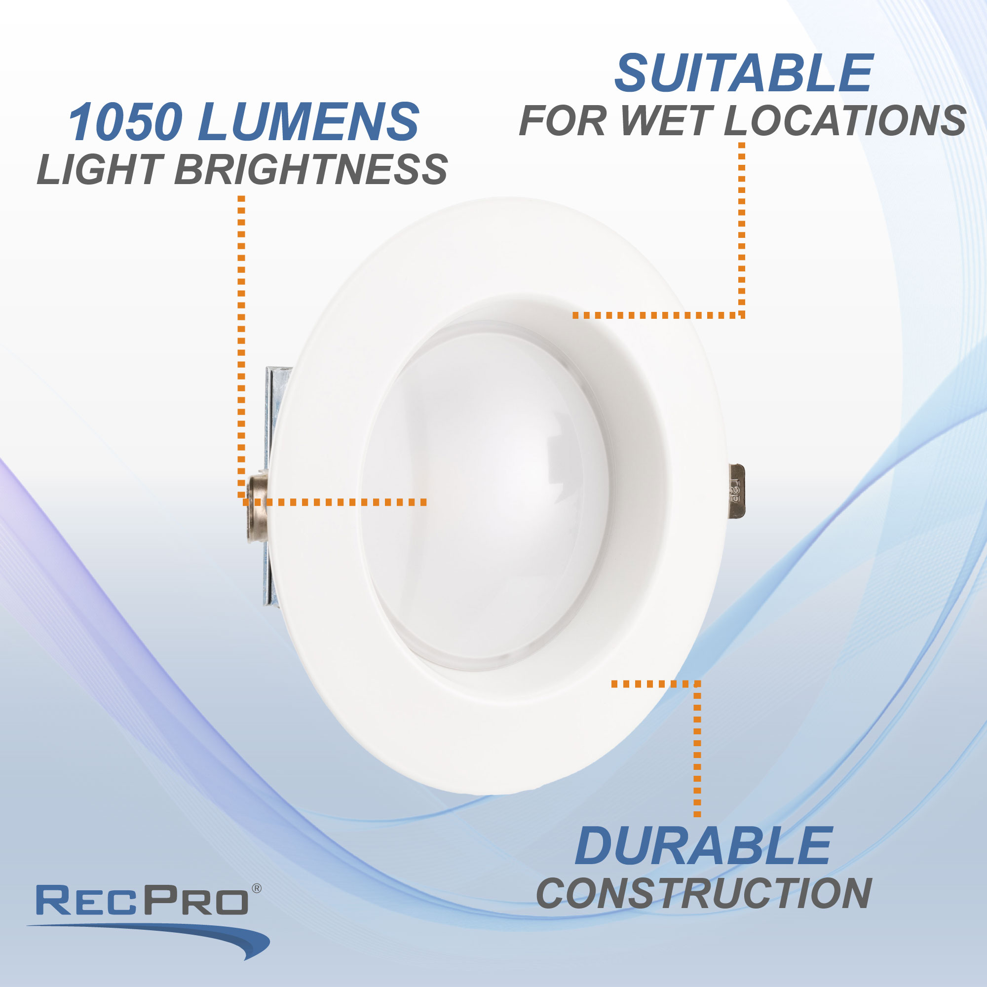 RV Recessed LED Ceiling Light 6" Soft White - RecPro