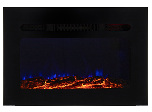 36" RV Electric Fireplace with Flame Color Settings - RecPro