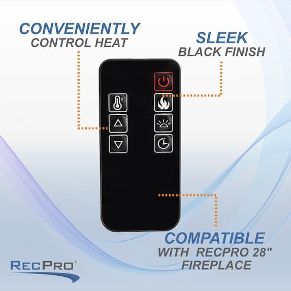 Replacement RV Fireplace Remote Control - RecPro