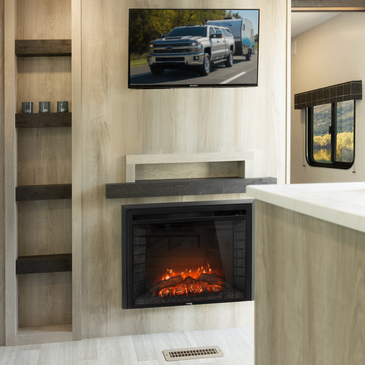 Turning up the Heat With an RV Fireplace - RecPro