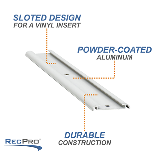 RV Insert Roof Flat Trim White 92" - RecPro