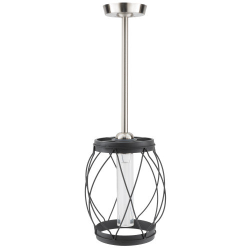 RV 12V Ceiling Mounted Pendant Light with Matte Black Finish - RecPro