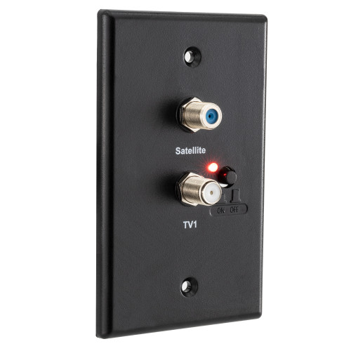 RV Satellite and Cable Hookup Wall Plate - RecPro