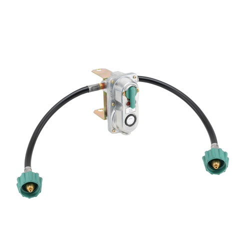 RV Propane Gas Regulator 2-Stage Auto Changeover with 11 1/2" Pigtails ...