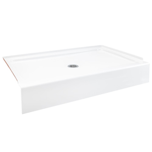 RV Shower Pan Fiberglass 30" x 48" x 8" Center Drain - RecPro