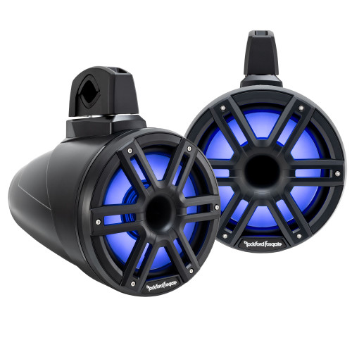 Rockford Fosgate M2WL-8HB 8" Marine Horn Tower Speakers with RGB LED ...