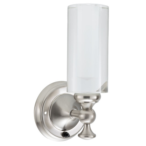 RV 12V Wall Sconce with Satin Nickel Finish - RecPro