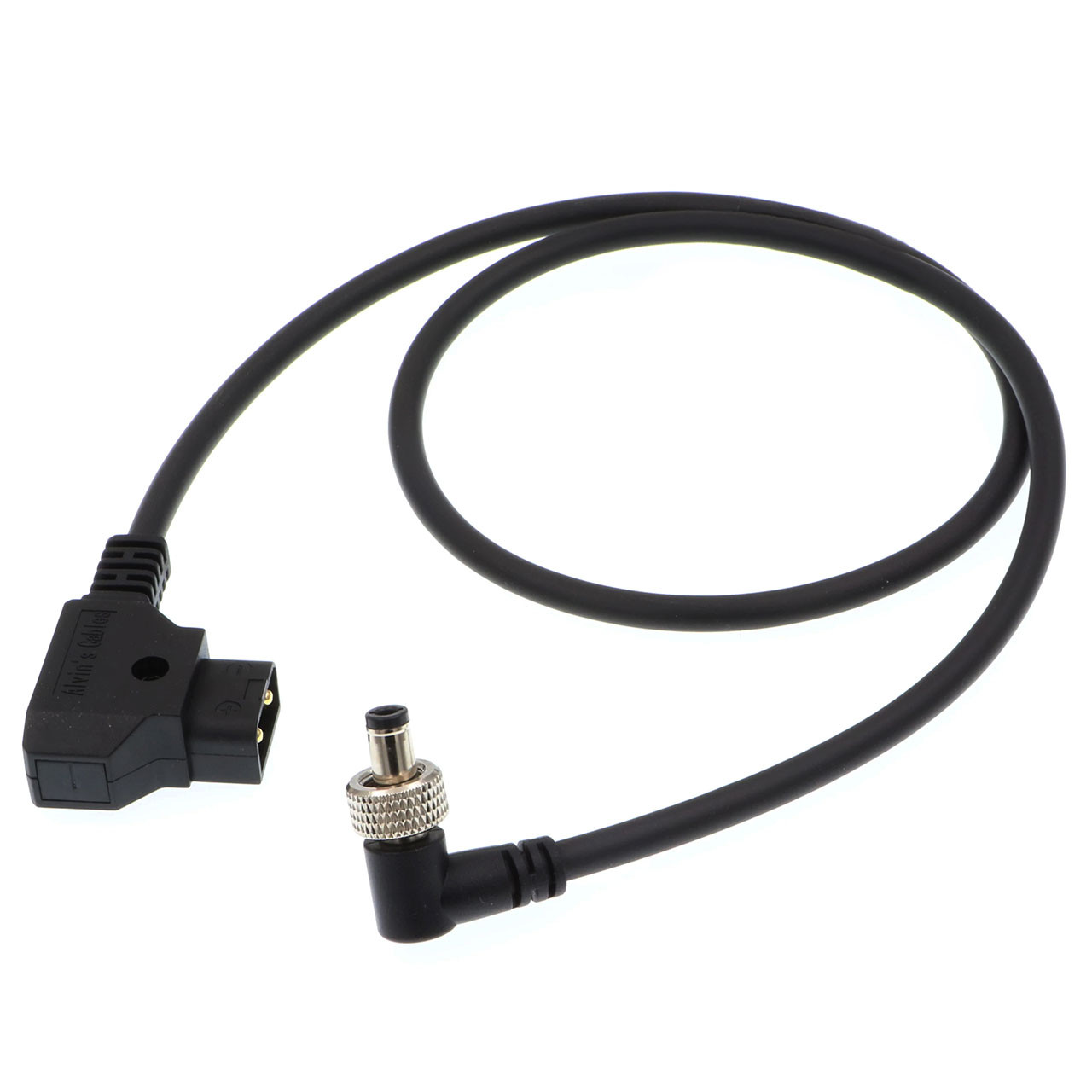 Atomos Monitor D-Tap Power Cable to Locking Right-Angle DC 2.1 Connector