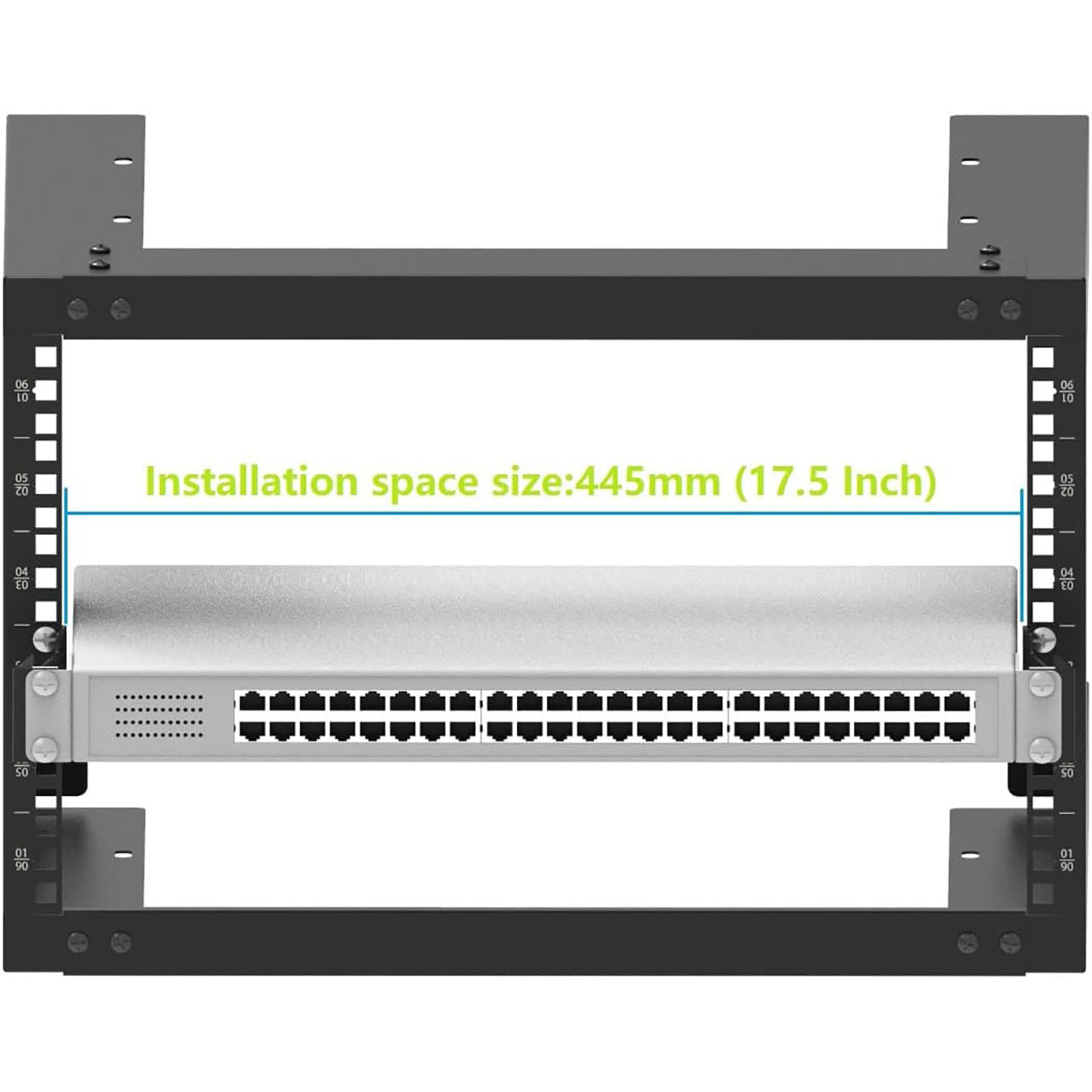 Server Rack Depth Extender 2U x 4" Deep - Recessed Rack Mount Adapter ...